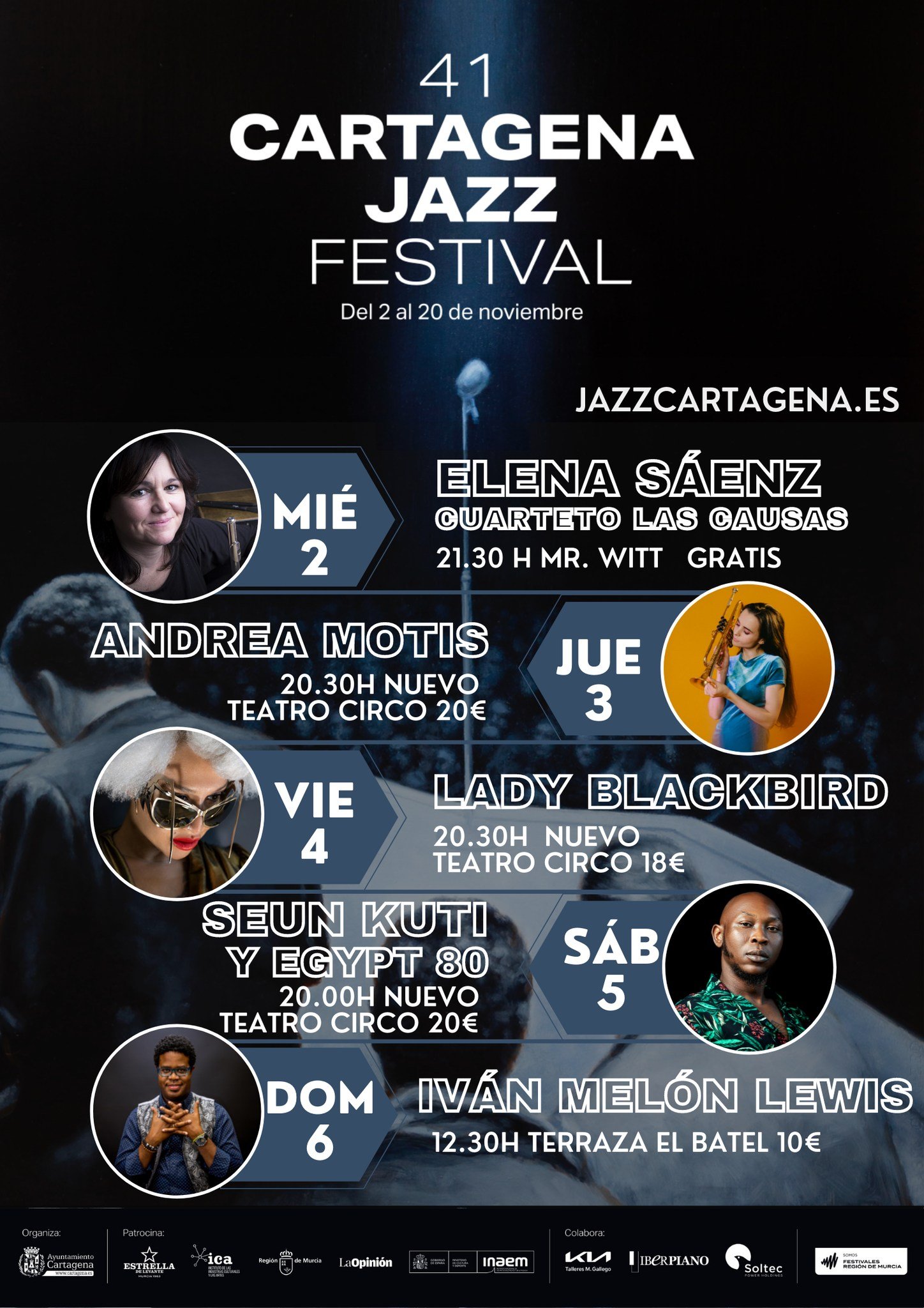 Apertura de la 41 edición del Cartagena Jazz Festival – Elena Sáenz